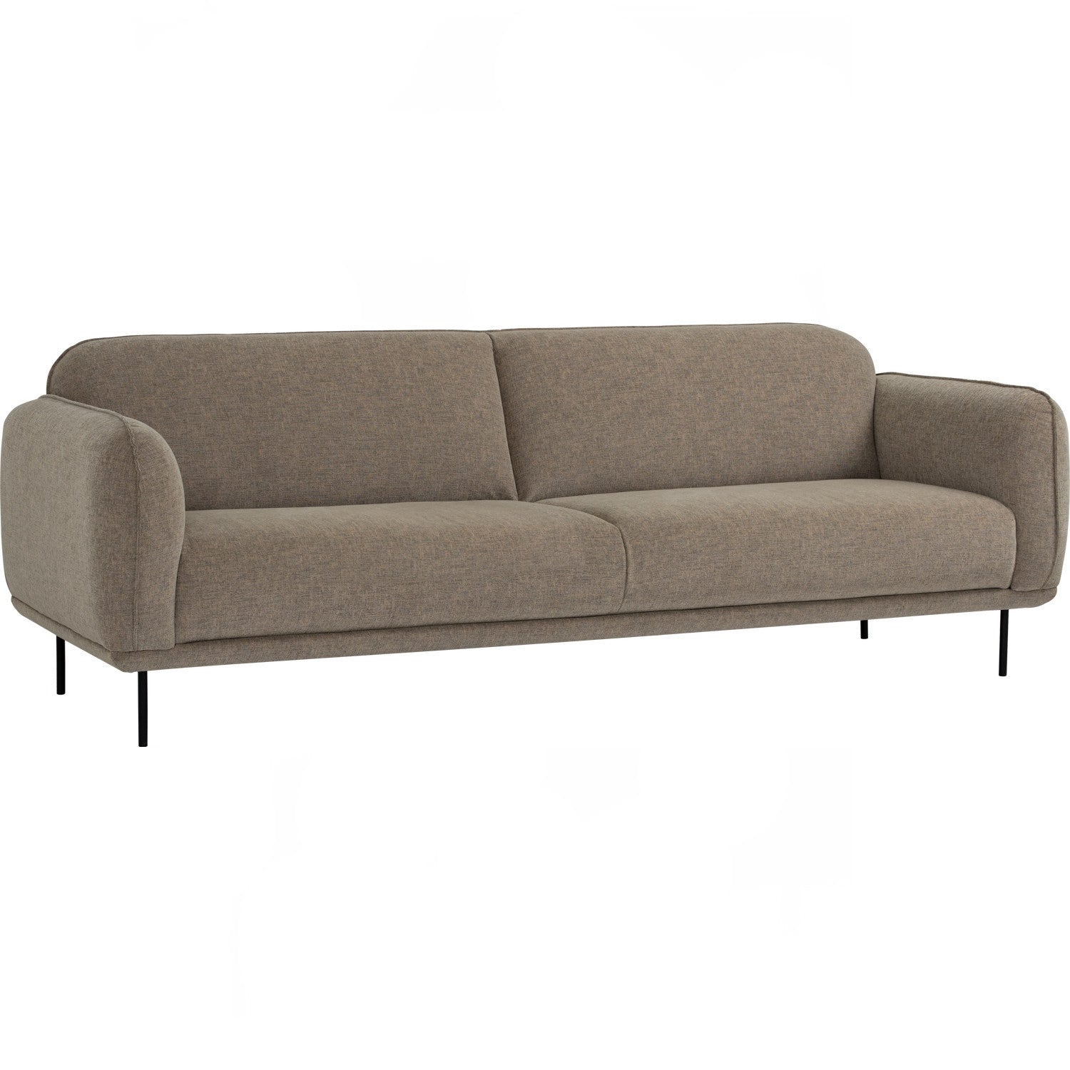 MIRA 3 Seater Sofa - Mocha – ALPHA HOME FURNITURE SDN BHD